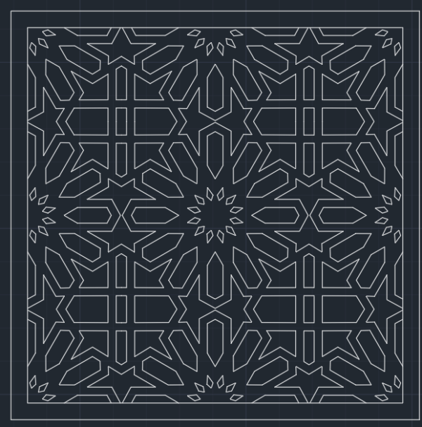 Islamic geometric patterns vector dxf dwg file - CNC Design Hub