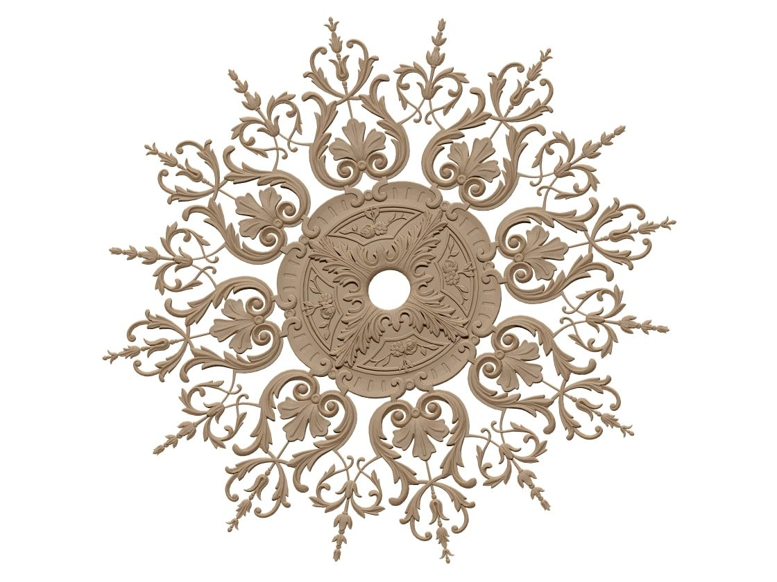 Ceiling rose 3D Model STL file for cnc carving – A000405