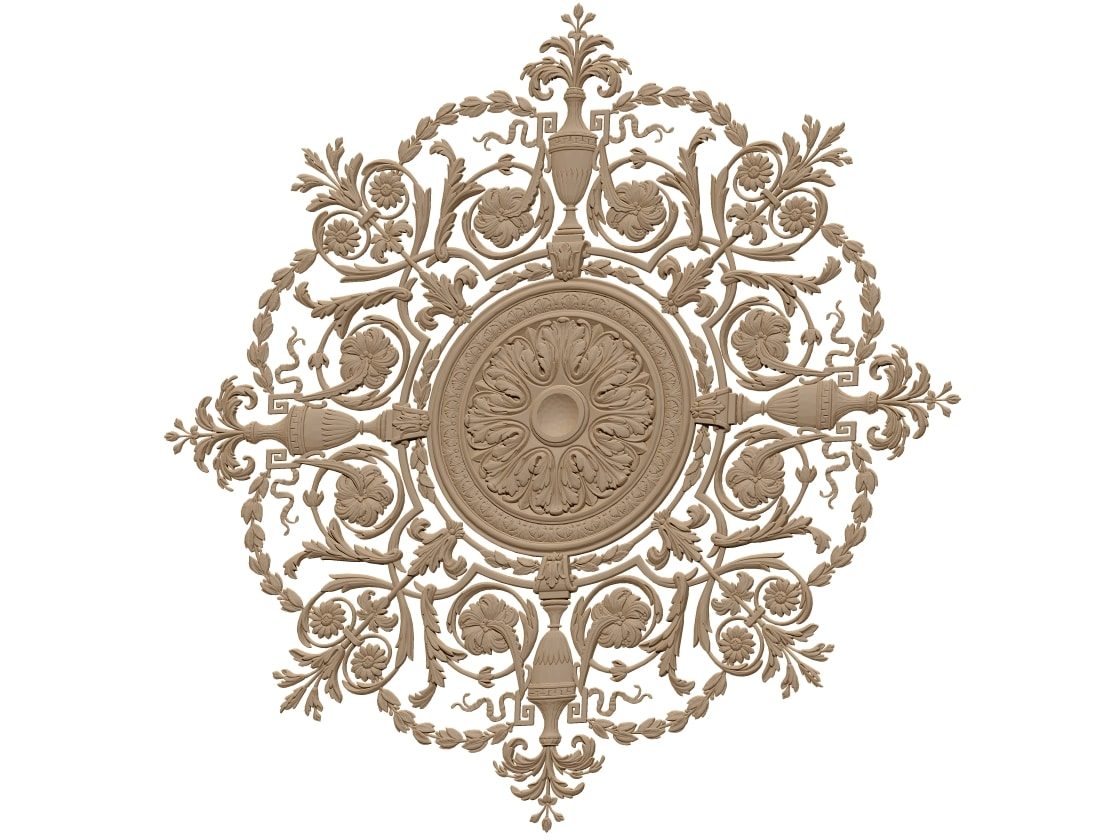 Ceiling rose Design 3D STL file for free download – A000404