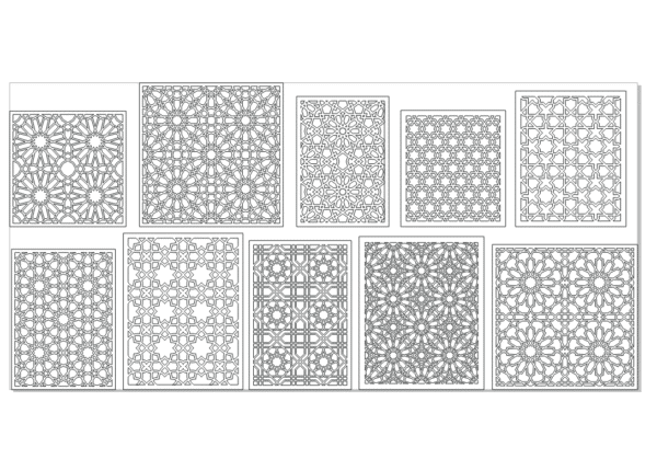 CNC Jali Design | Islamic Geometric Pattern Design for CNC Cutting ...